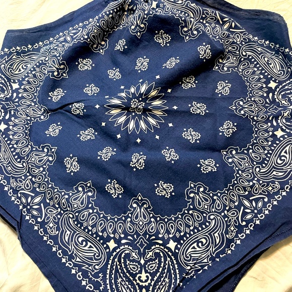 Handmade | Tops | Bandana Hankerchief Crop Top Color Bluewhite Small ...
